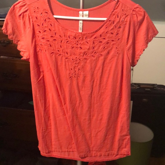 LC Lauren Conrad | Tops | Coral Tee | Poshmark